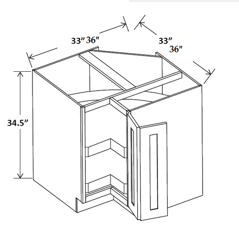 Lazy Susan Corner Base Cabinet – Wood Kitchen Cabinets